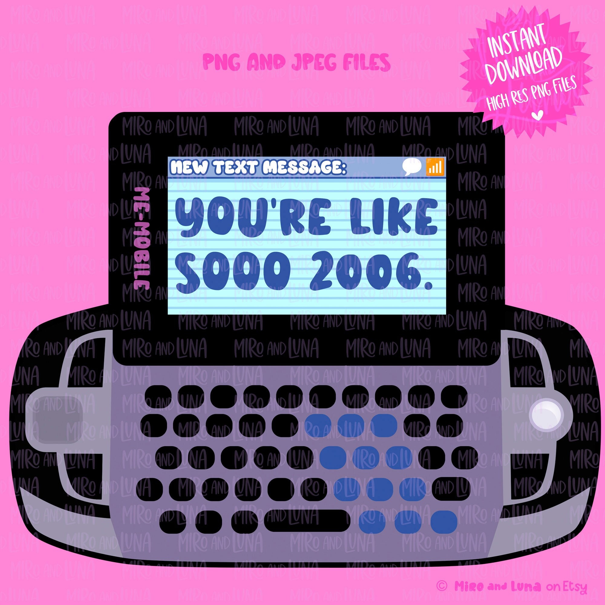 2000's Birthday Cell Phone PNG Best Friends 2006 Art Retro Phone Design ...