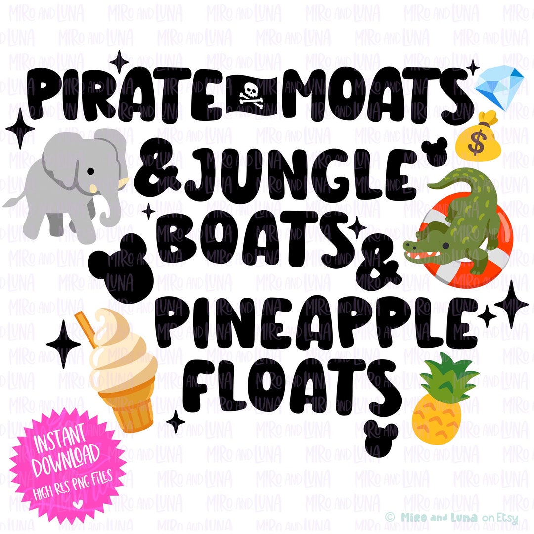 Favorite Theme Park Rides and Snacks Pineapple Pirates Jungle Boat ...