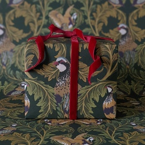 Partridge Wrapping Paper, Eco Friendly Gift Wrap, Vintage Bird Paper ...