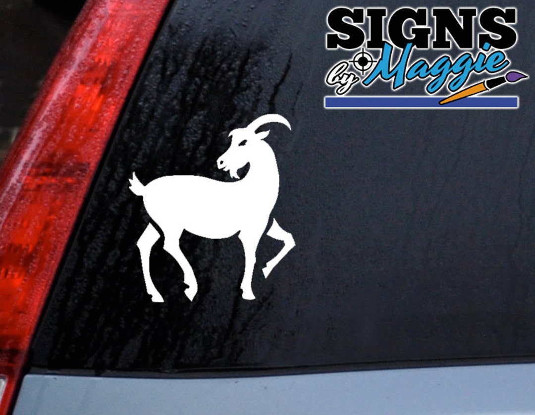 V008 Stylized Fantasy Goat Car Truck Vinyl Decal, Sticker 2 Sizes 16 ...