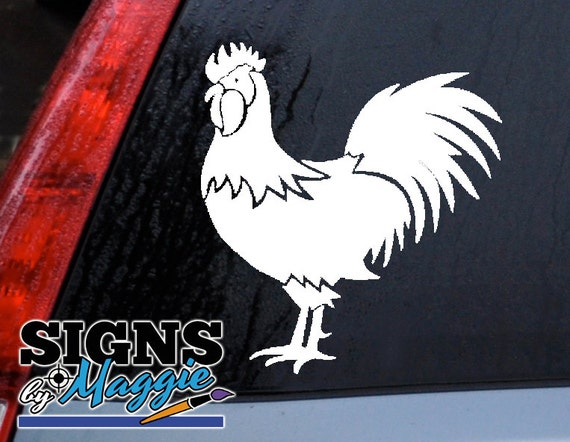V005 Farm Rooster Car Truck Vinyl Decal Sticker 2 Sizes | Etsy