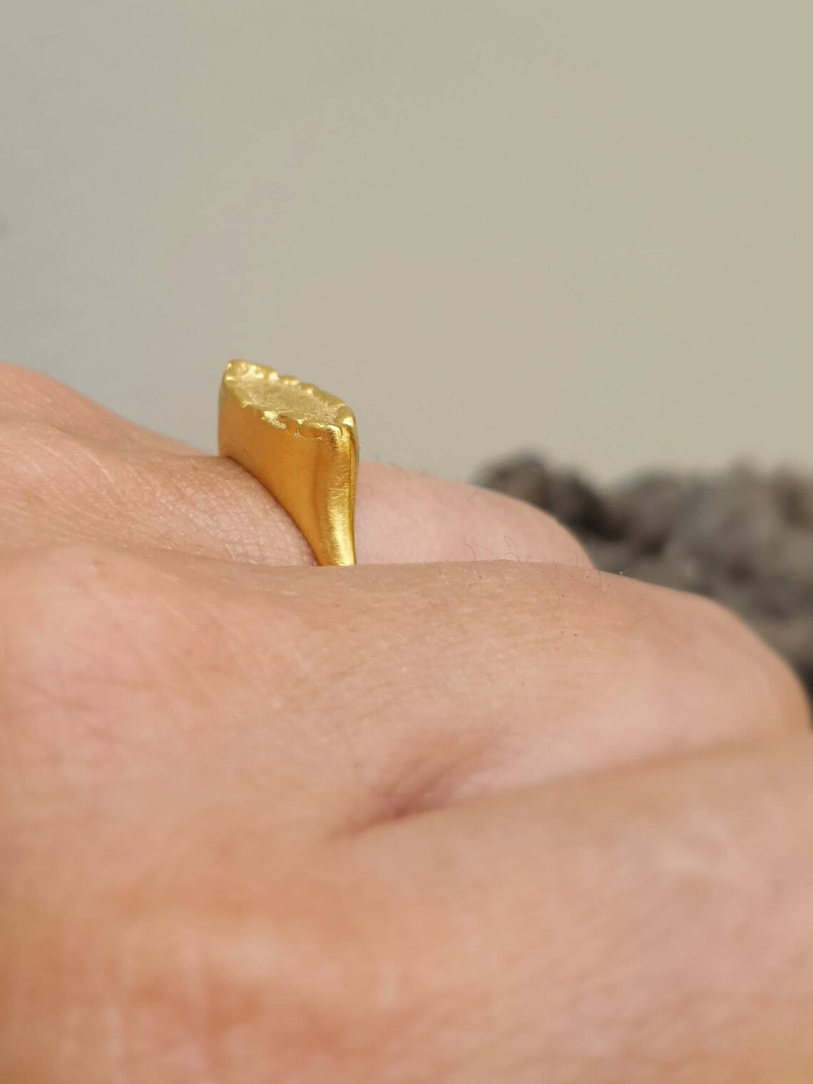 Eye Shape Ring. Marquise Shape Ring. Gold Ring. Signet Ring. - Etsy