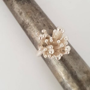 Statement Silver Splinter Ring. Rough Splinters Ring. Sterling Silver ...