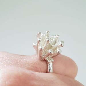 Statement Silver Splinter Ring. Rough Splinters Ring. Sterling Silver ...