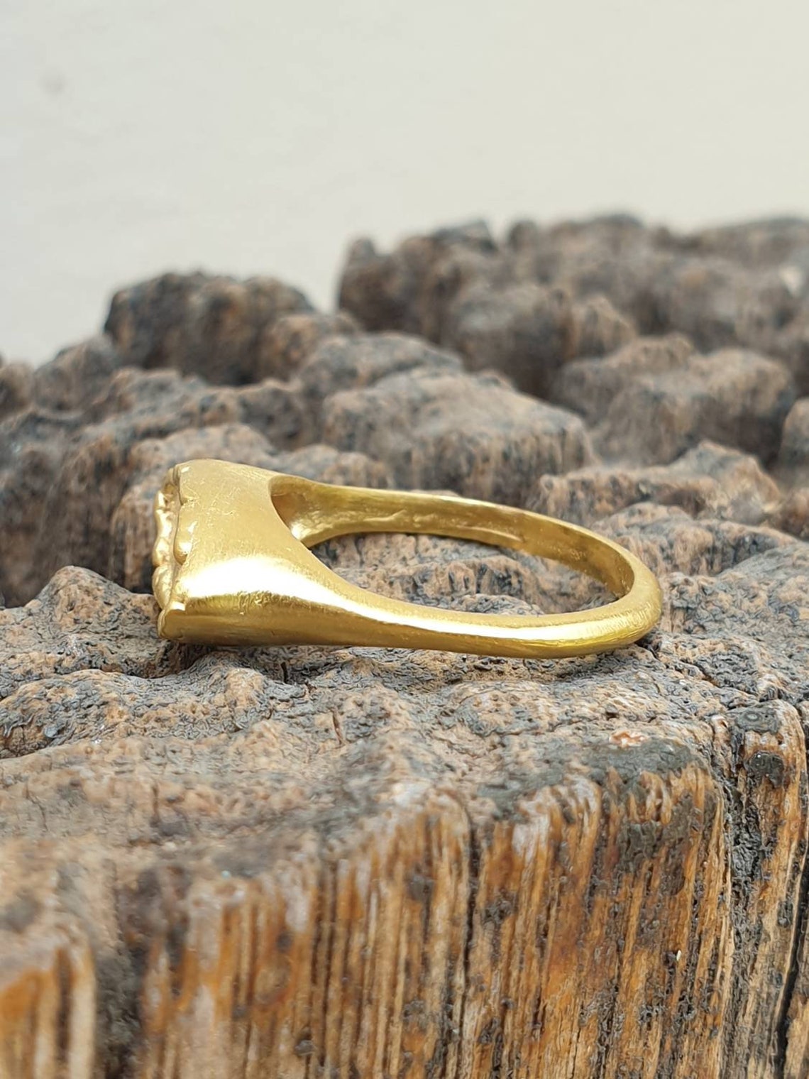 Eye Shape Ring. Marquise Shape Ring. Gold Ring. Signet Ring. - Etsy