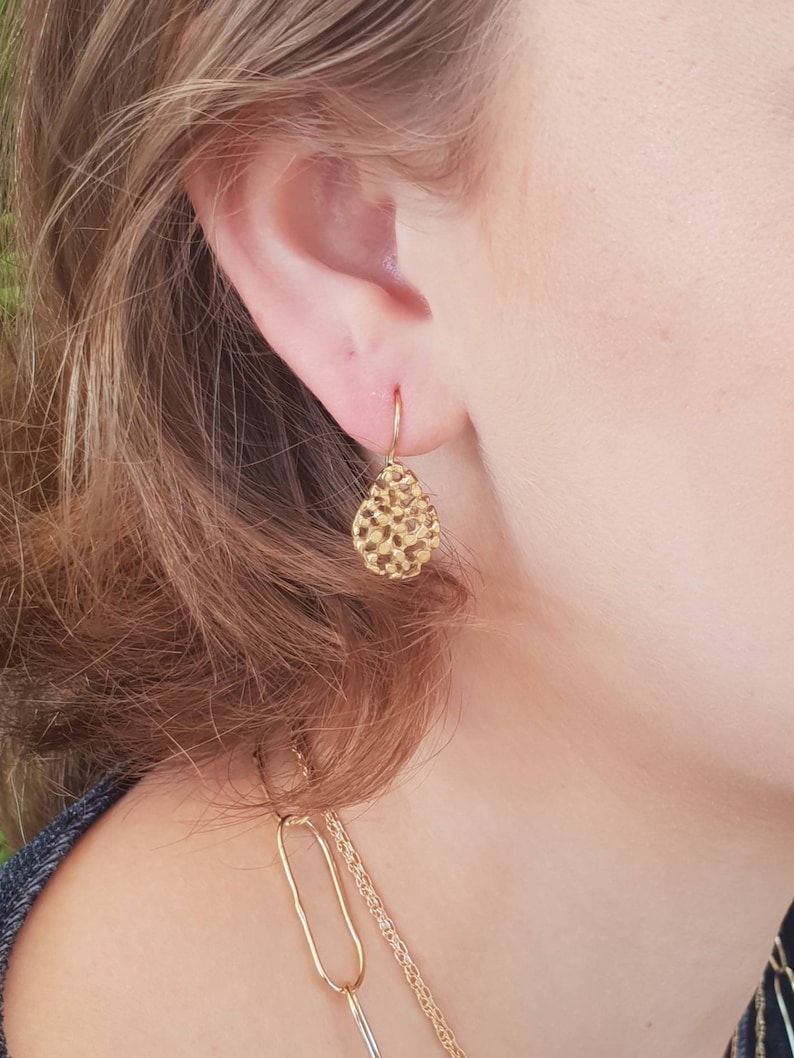 Tear silver earrings. Lace earrings. Silver lace dangle tear | Etsy