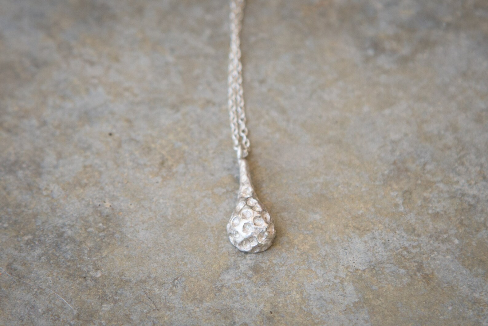 Sterling Silver Teardrop Necklace.designer Drop Pendant. - Etsy Israel