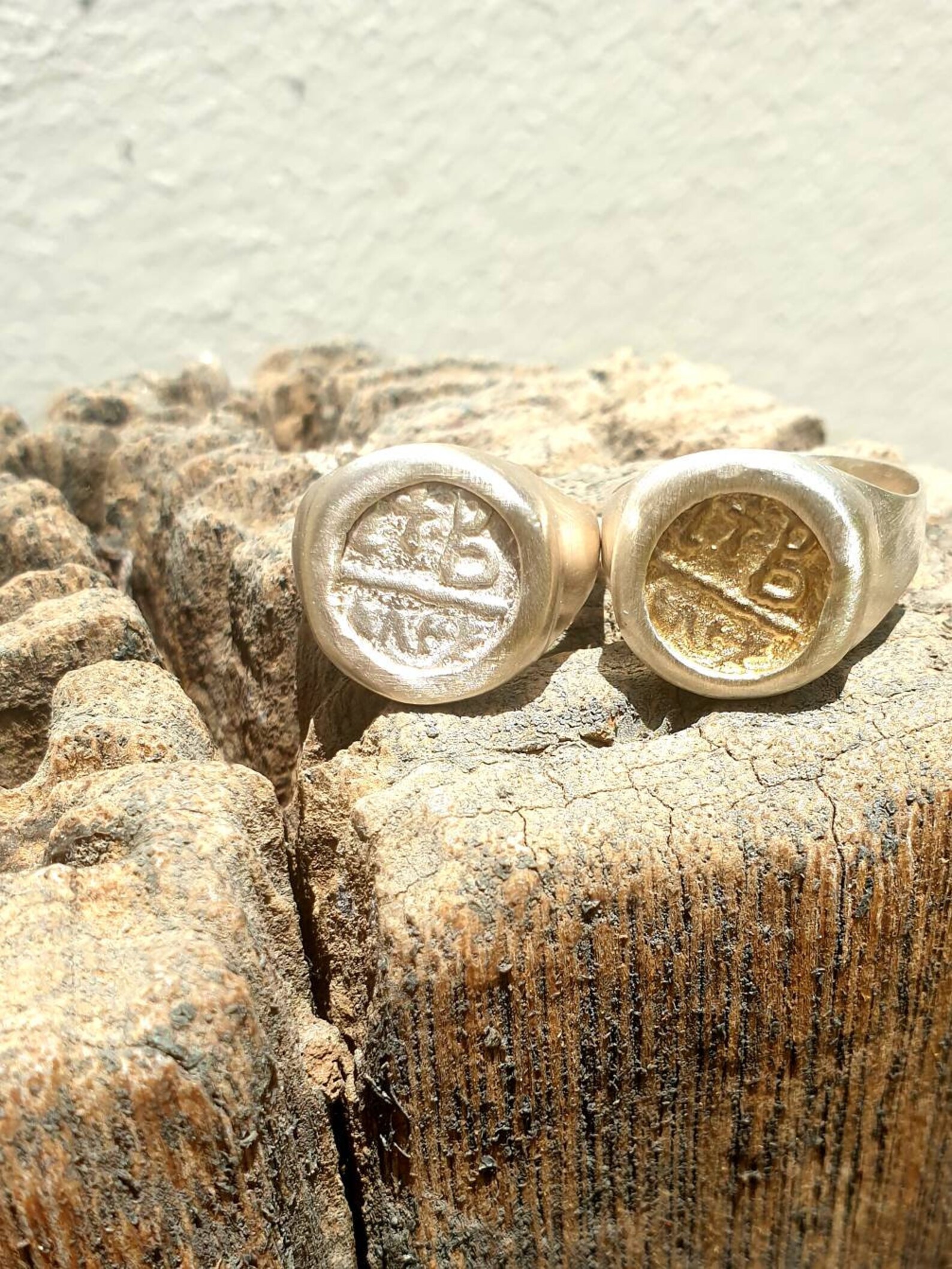 Coin Silver Seal Ring. Signet Ring. Stamp Ring. Signet Coin | Etsy