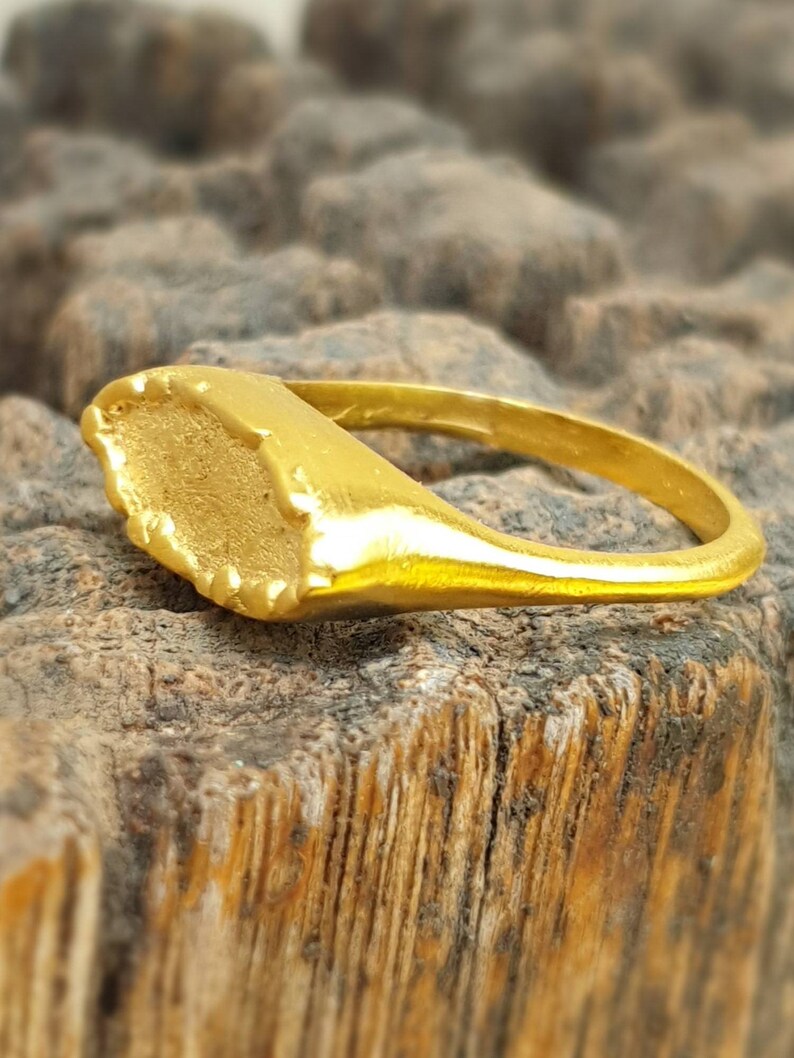 Eye Shape Ring. Marquise Shape Ring. Gold Ring. Signet Ring. - Etsy