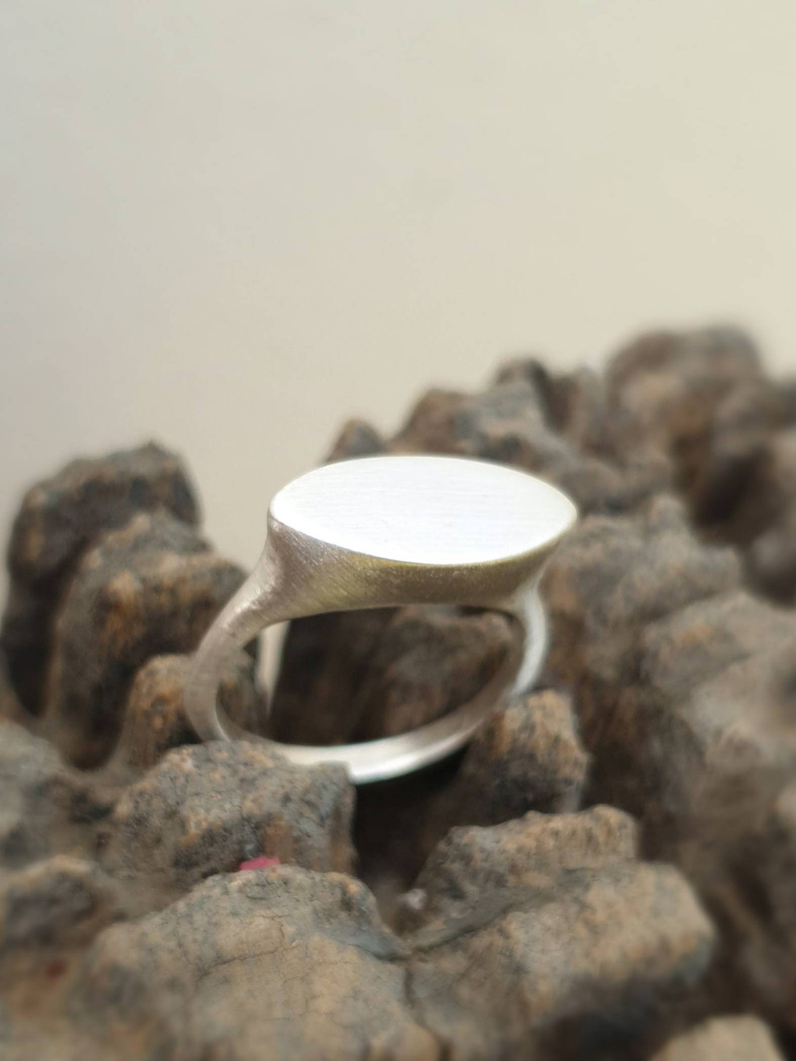 Silver Signet Ring. Eye Shape Ring. Marquise Ring. Sterling - Etsy