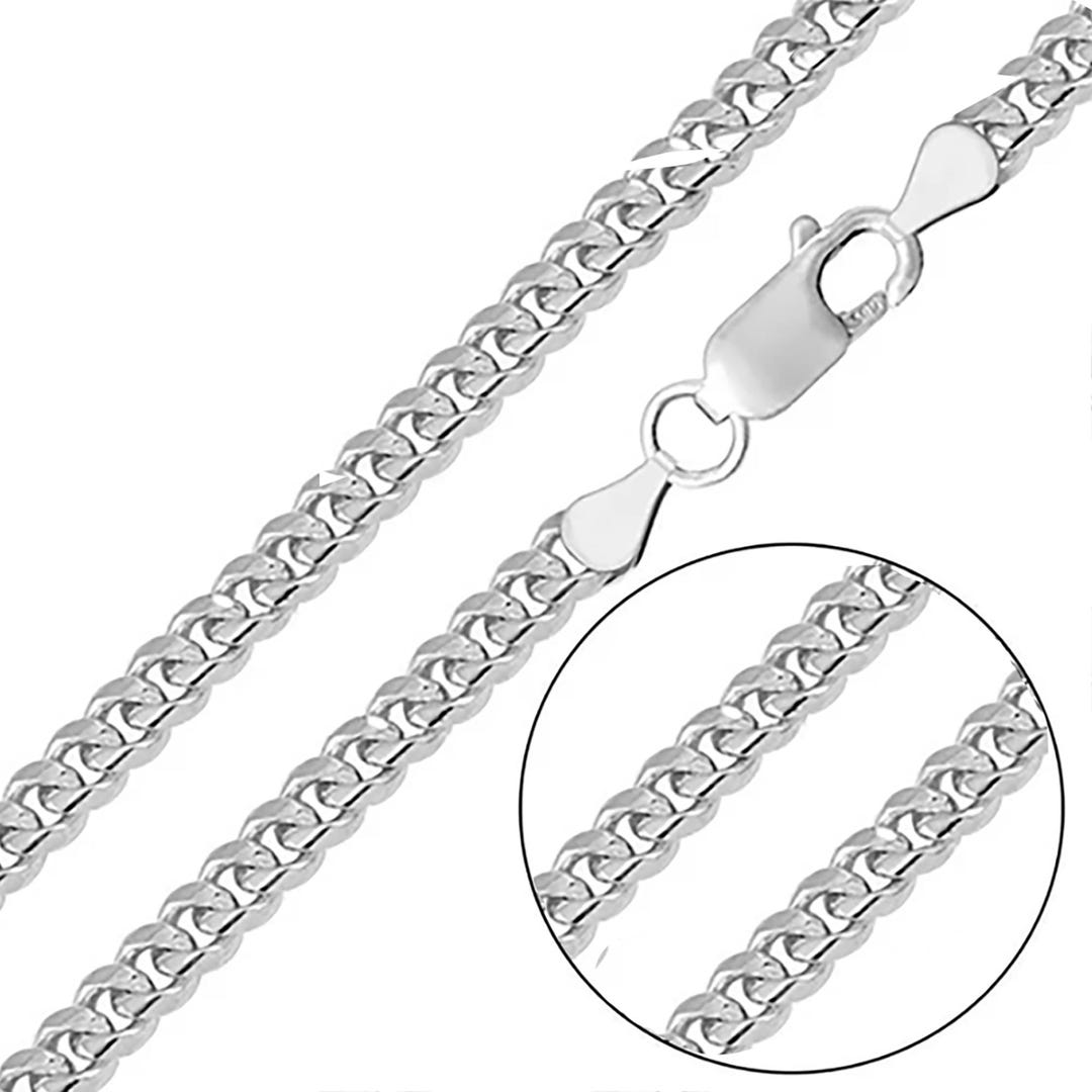 Silver Cuban Link Chain for Men or Women - 5.50mm Width- 20 to 24 ...