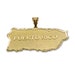 Puerto Rico Pendant Silver or Gold Over Silver Sm or Lg Size - Etsy