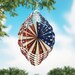 American Flag Circular Wind Spinner, Patriotic Flag Wind Spinner, Red ...