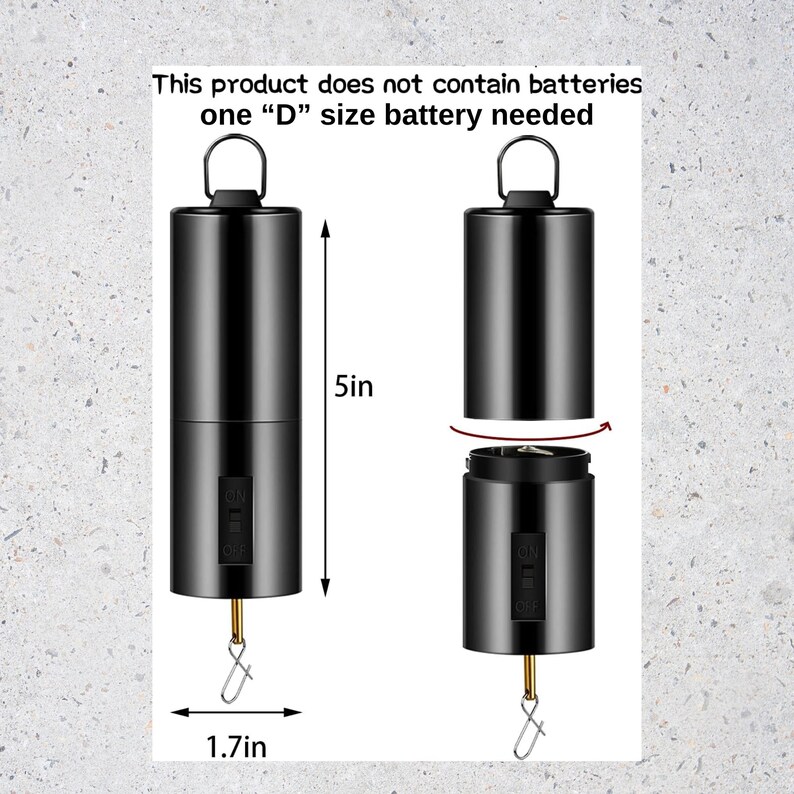 Hanging Black Rotating Motor for Windspinners, Battery Motor Spinner ...