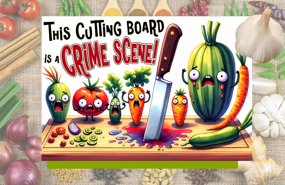 Crime Scene Tempered Glass Cutting Board: Charcuterie Cheese Trivet ...