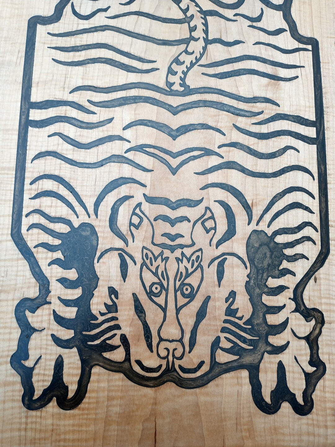 Tibetan Tiger Maple Cutting Board - Etsy