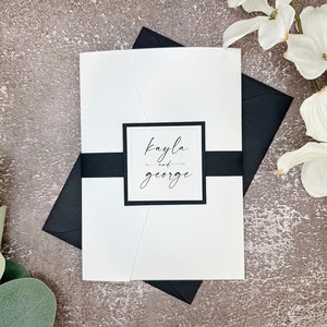 Black Invitation - Etsy