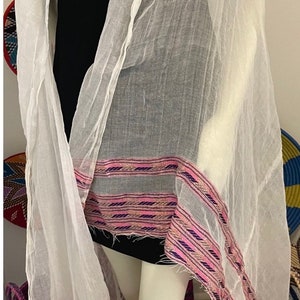 Pink and Purple Traditional Netela - Etsy