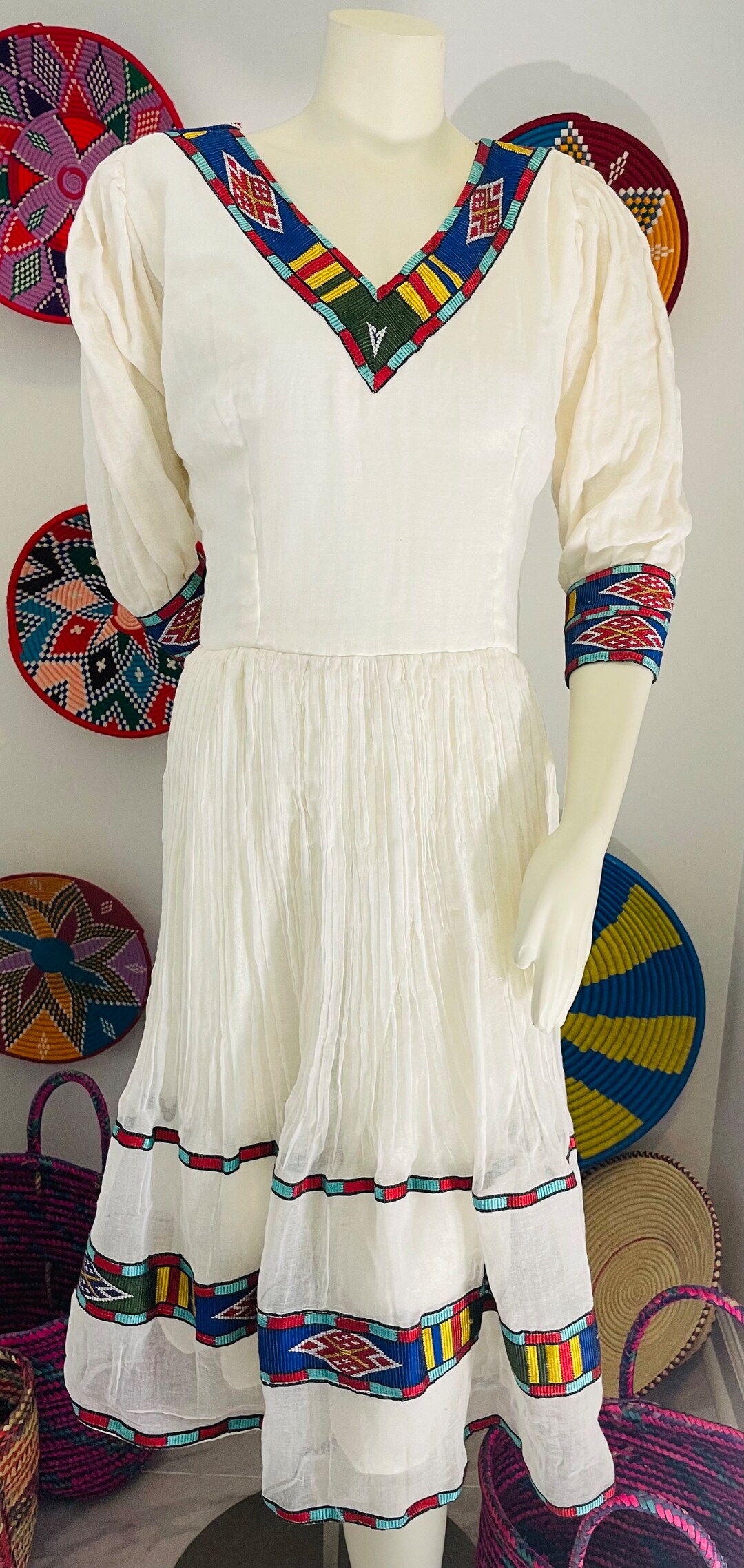 Multi Color Tilet Traditional Habesha Kemis የሐበሻ የሐገር ባህል ልብስ - Etsy