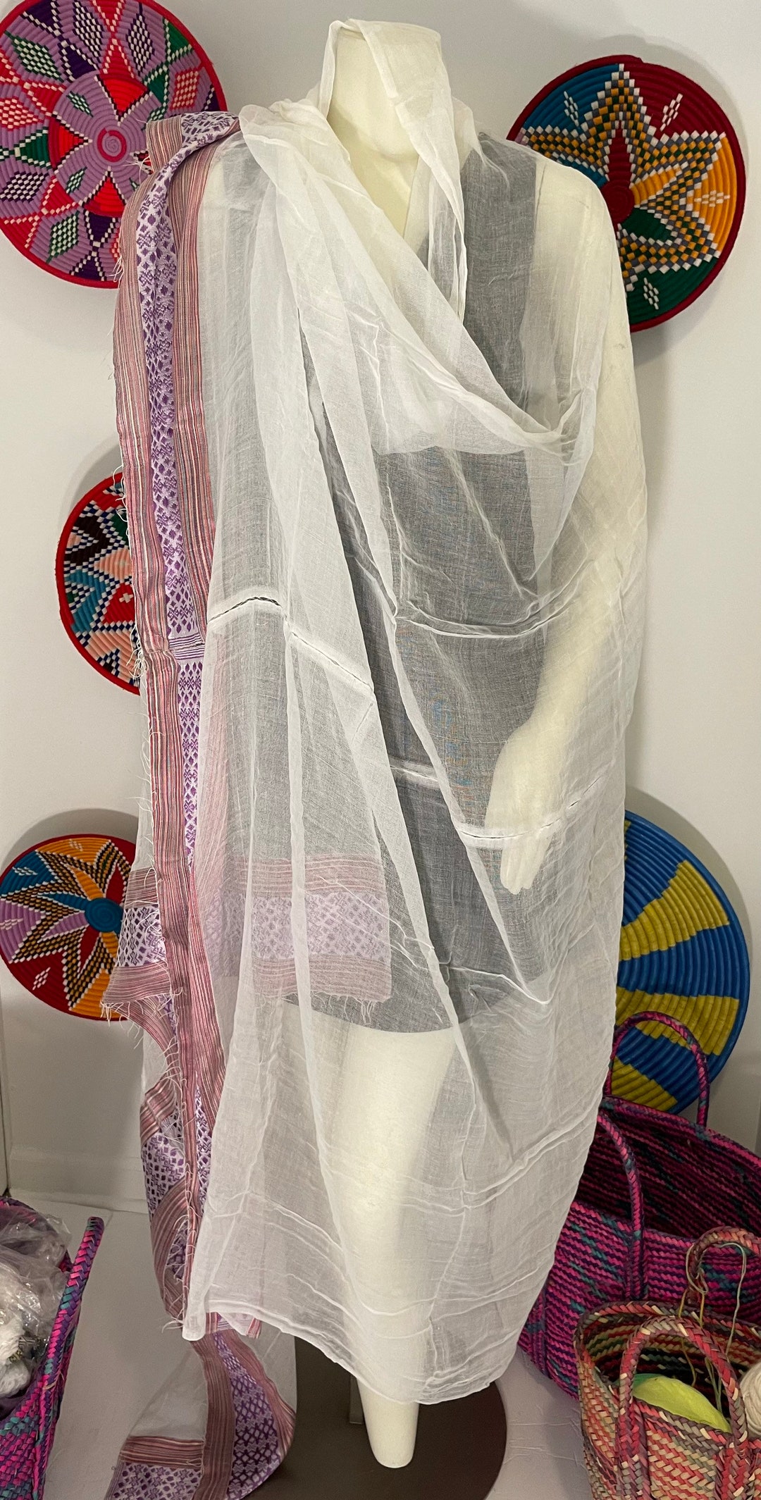 Purple Tilet Netela - Etsy