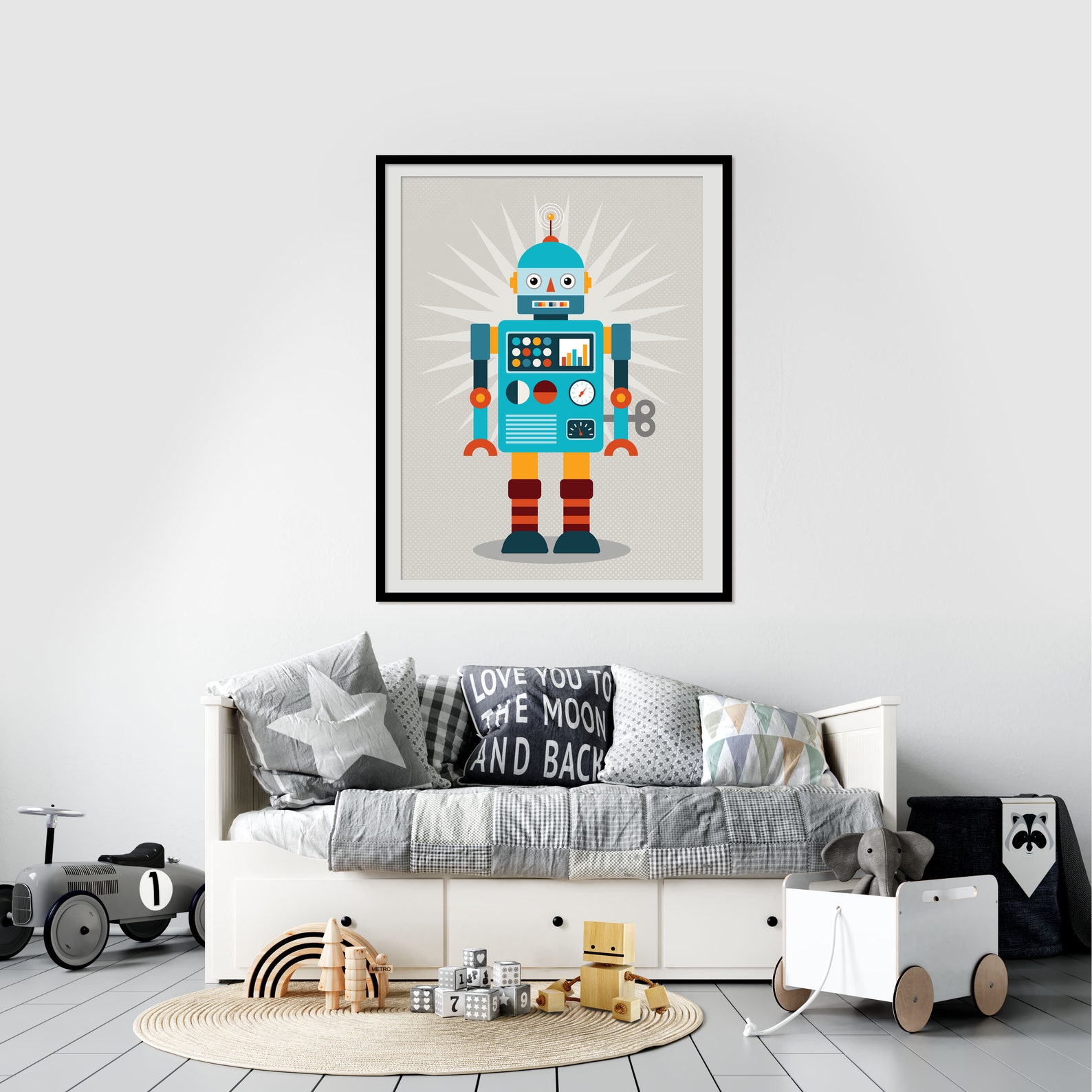 Digital Robot Print Robot Poster Robot Art Digital Artwork - Etsy