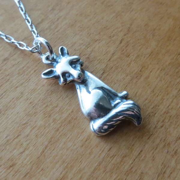 Silver Fox Pendant - Etsy