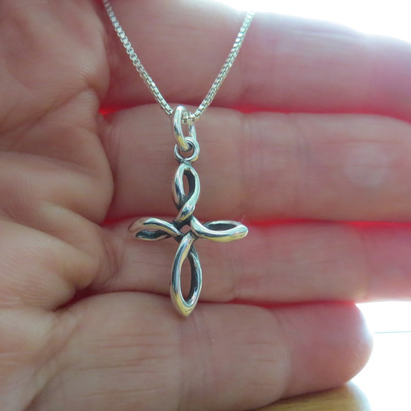 Infinity Cross Necklace - Etsy
