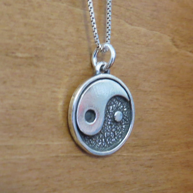 Silver Yin Yang - Etsy