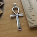 Solid 925 Sterling Silver Ankh Key of Life Pendant Necklace - Handmade ...