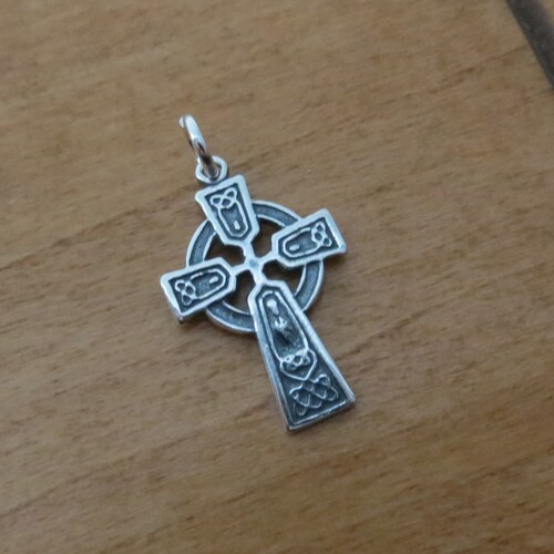 Kirk Ruthwell Celtic Cross Pendant Sterling Silver - Etsy