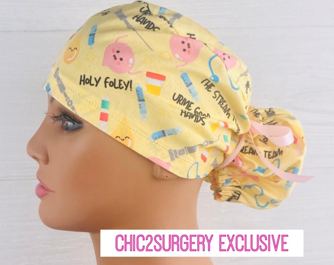 Womens Surgical Scrub Caps - Ponytail - Scrub Hat - the Stream Team ...