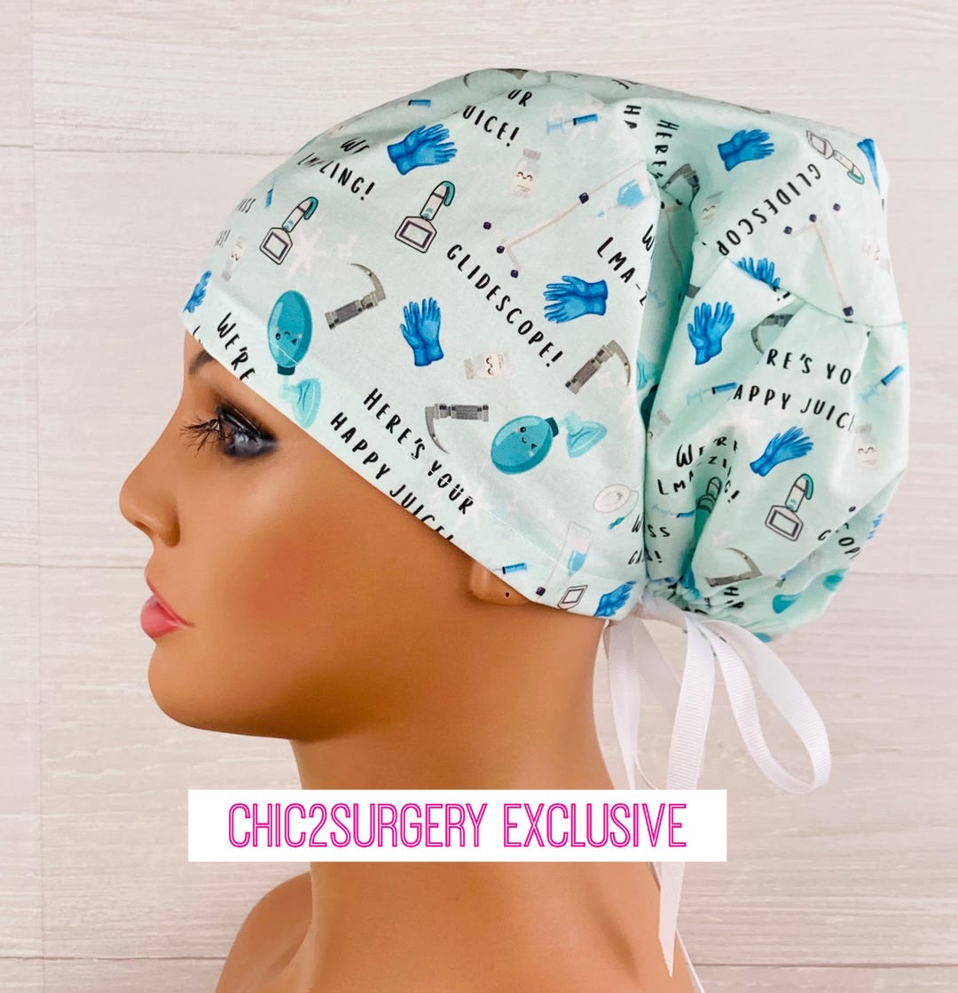 Scrub Hats for Women - Women's Tieback Hat - Scrub Caps - We're Lm ...