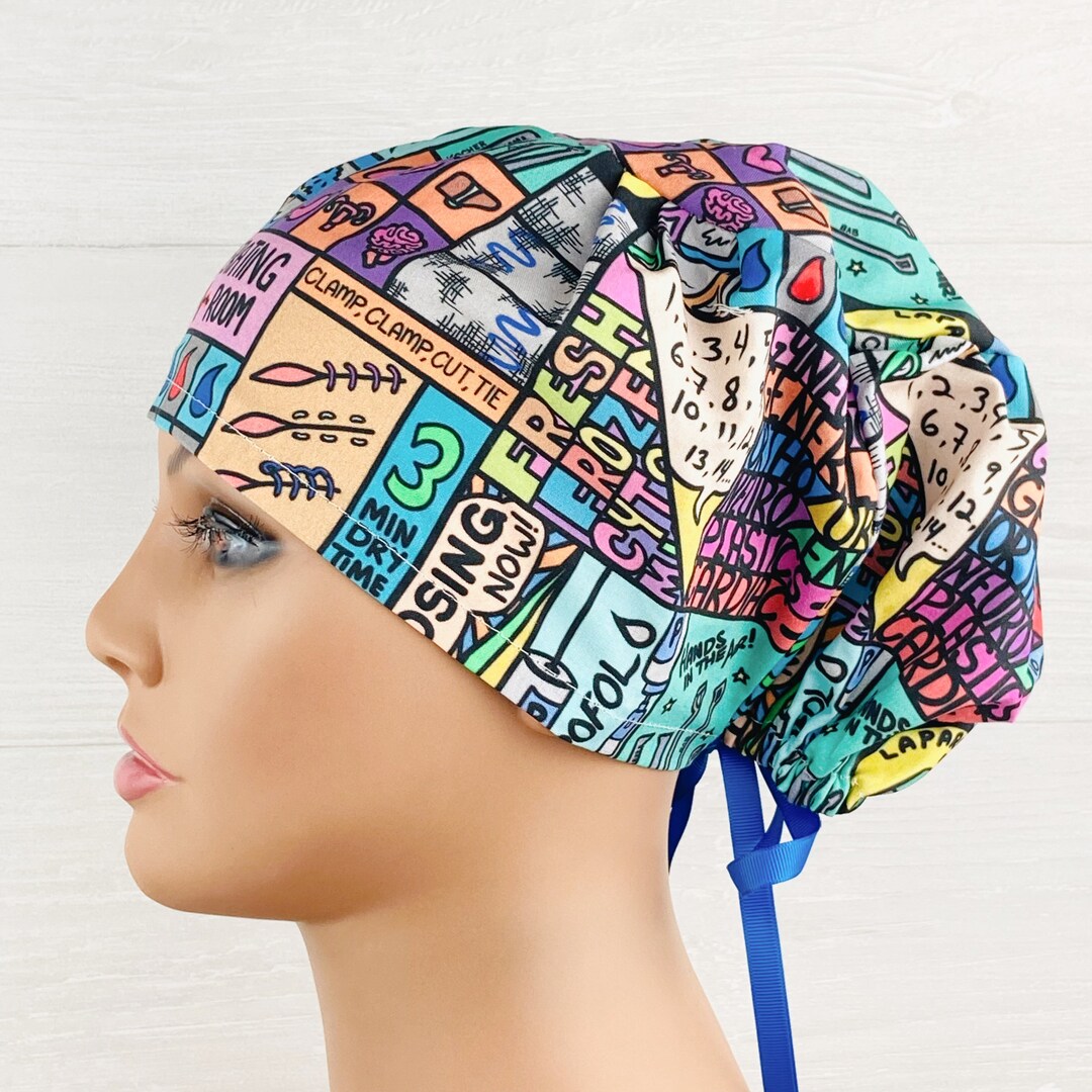 Scrub Hats for Women - Women's Tieback Hat - Scrub Caps - Operating ...