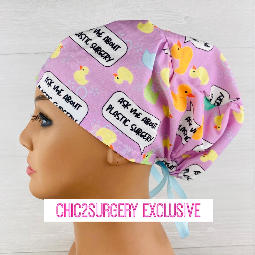 Scrub Hats for Women - Women's Tieback Hat - Scrub Caps - Plastic ...