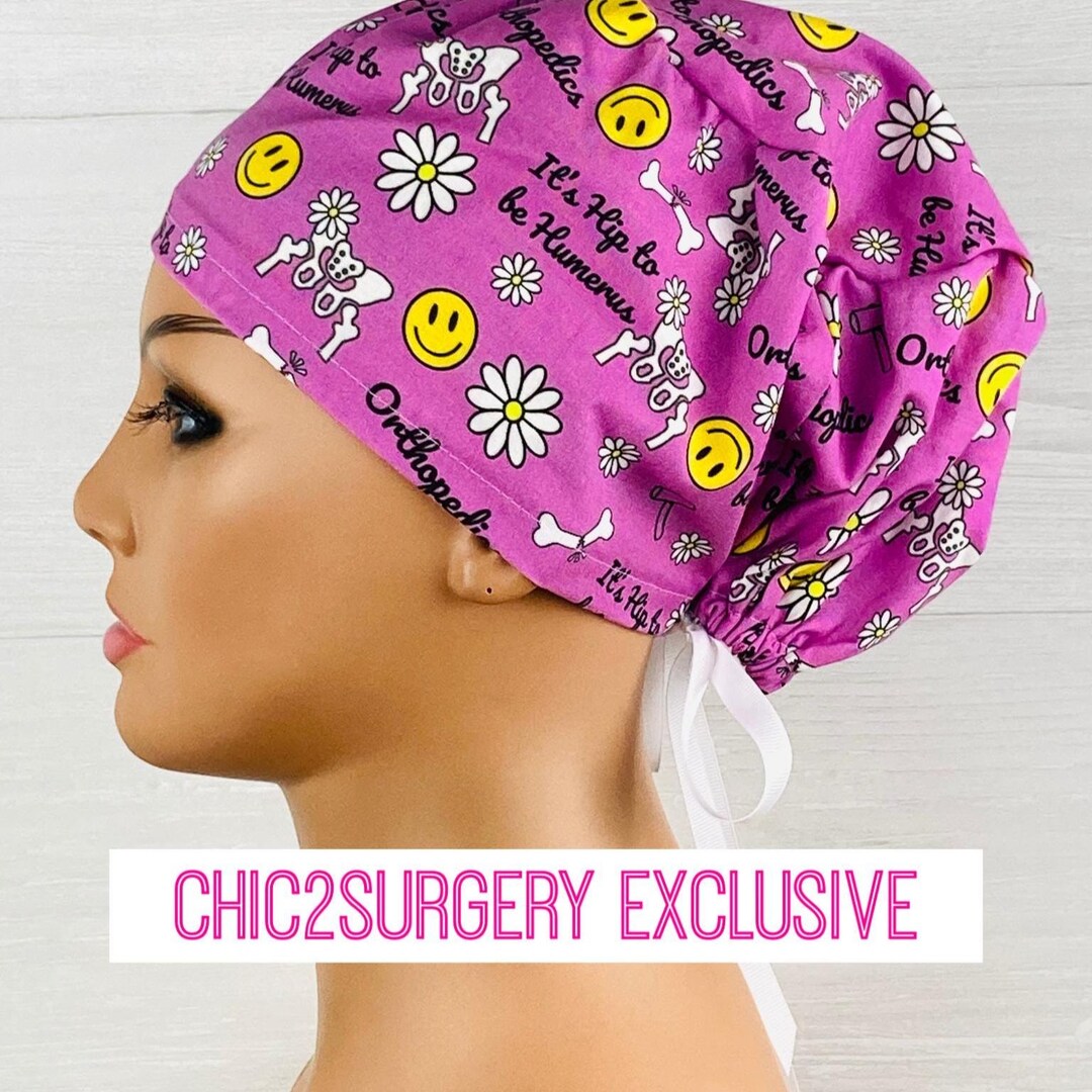 Scrub Hats for Women - Women's Tieback Hat - Scrub Caps - Otho Scrub ...