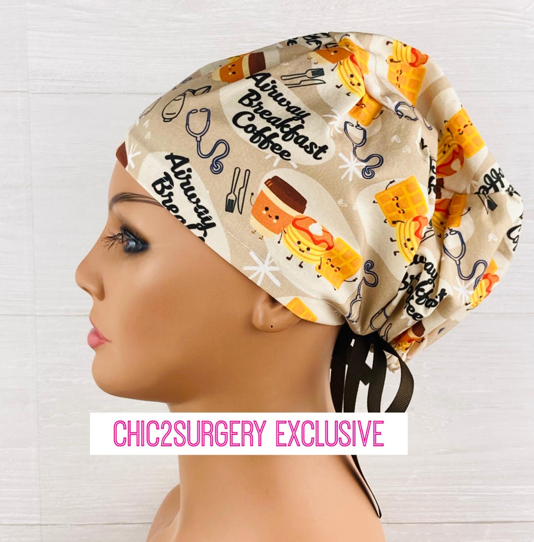 Scrub Hats for Women - Women's Tieback Hat - Scrub Caps - Anesthesia ...