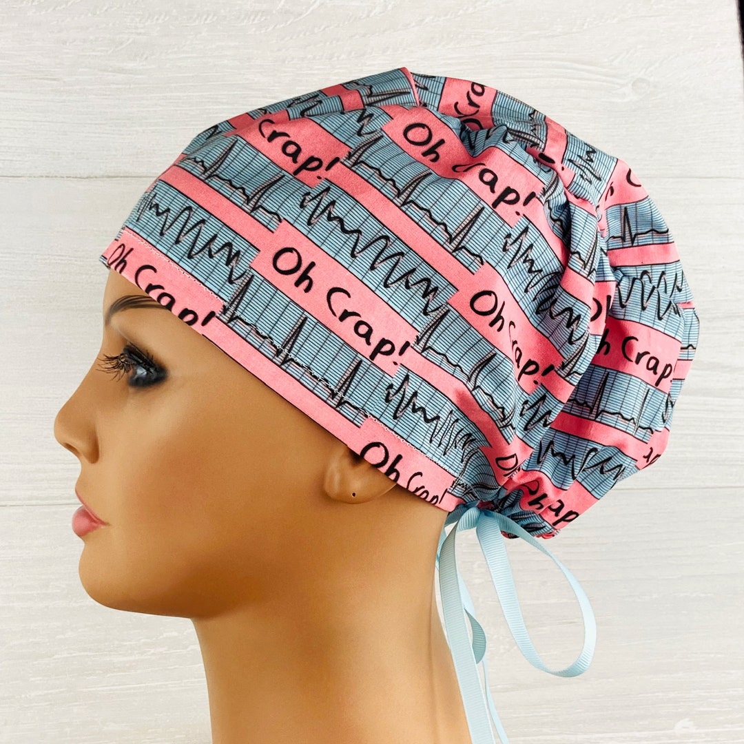 Scrub Hats for Women - Women's Tieback Hat - Scrub Caps - Oh Crap ...