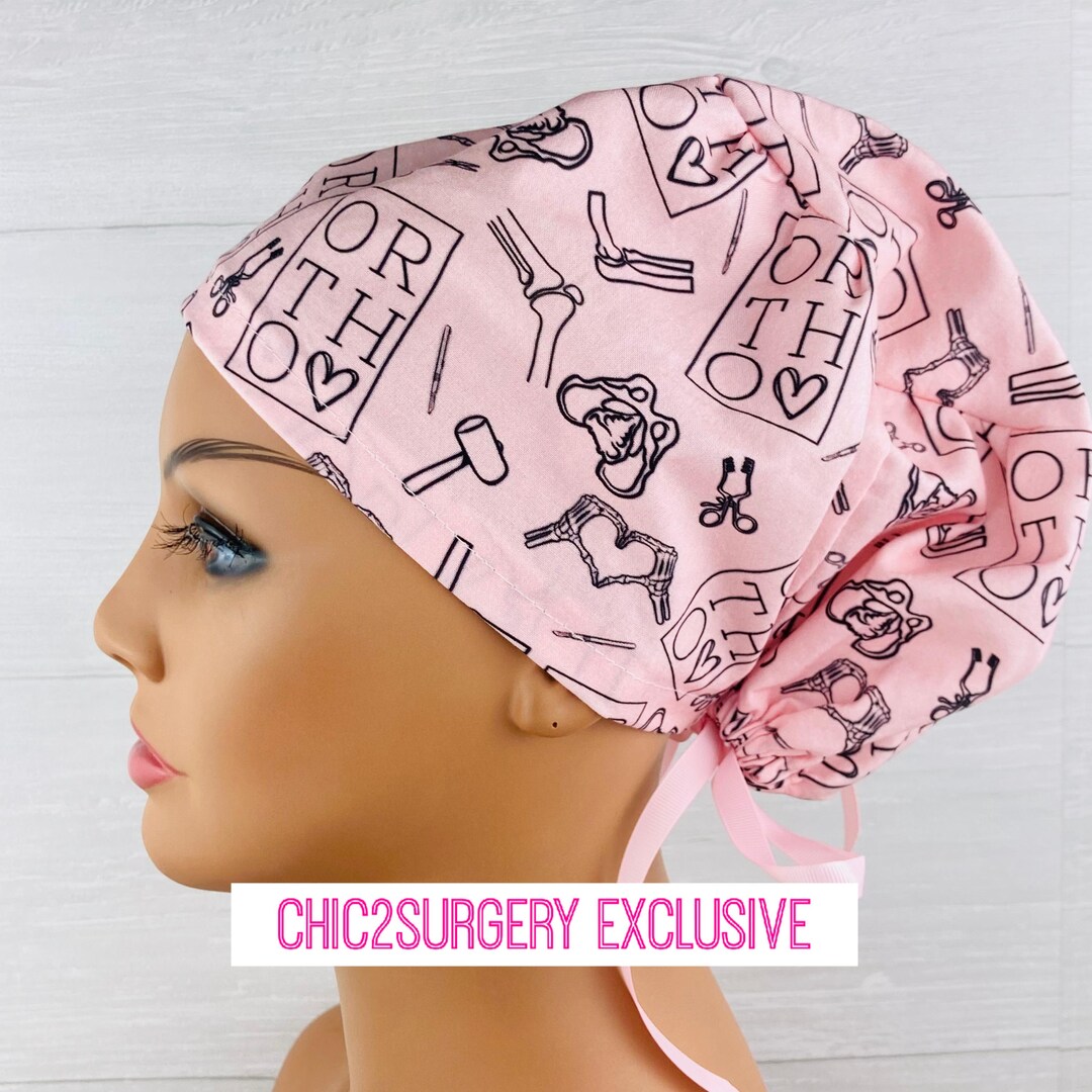 Scrub Hats for Women - Women's Tieback Hat - Scrub Caps - Ortho Love ...