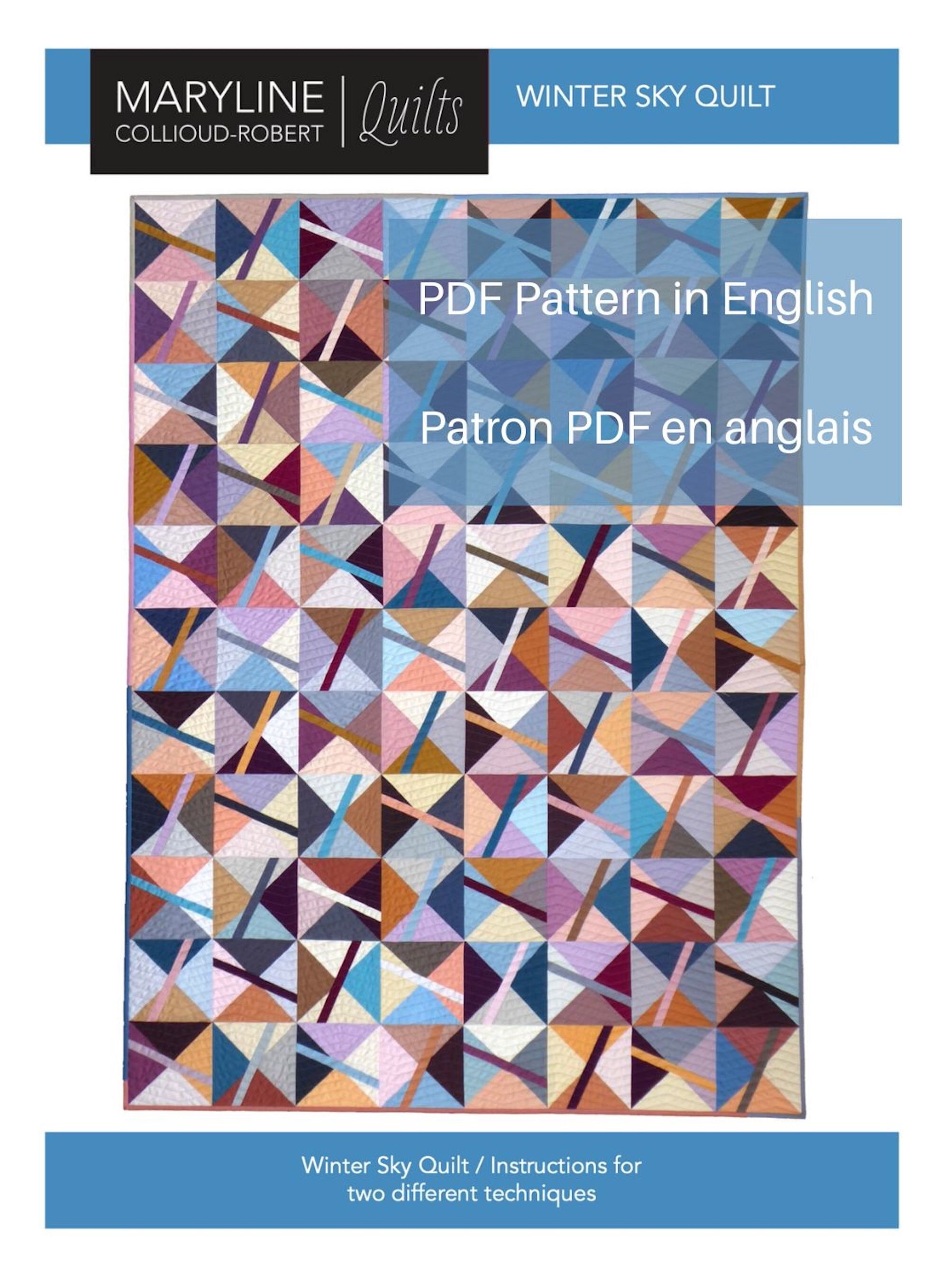 Winter Sky Quilt Pattern in English - Etsy