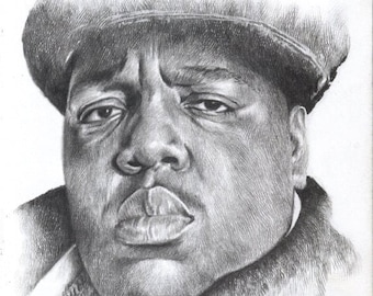 Notorious B.I.G. king Biggie Digital Art Print - Etsy