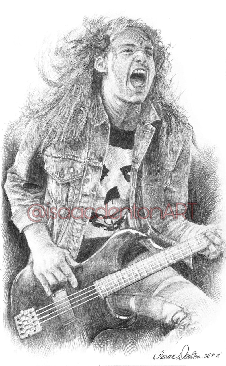 Cliff Burton metallica 5 X 8 - Etsy