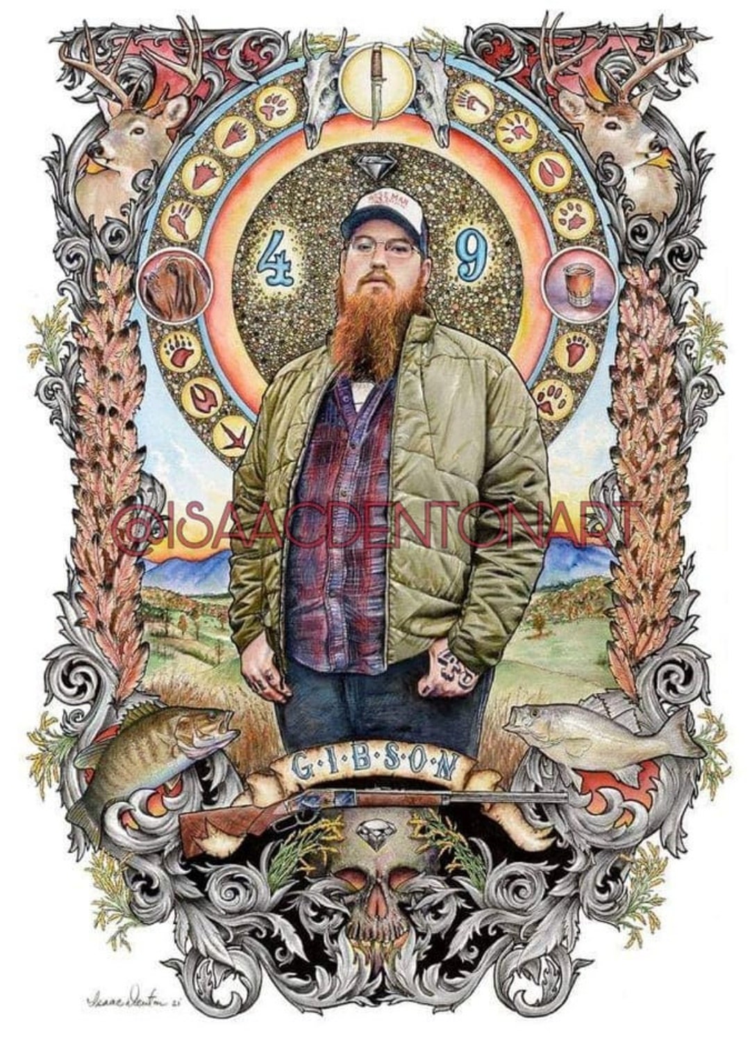 49 Winchester (isaac Gibson) Open Edition 11"x14" - Etsy