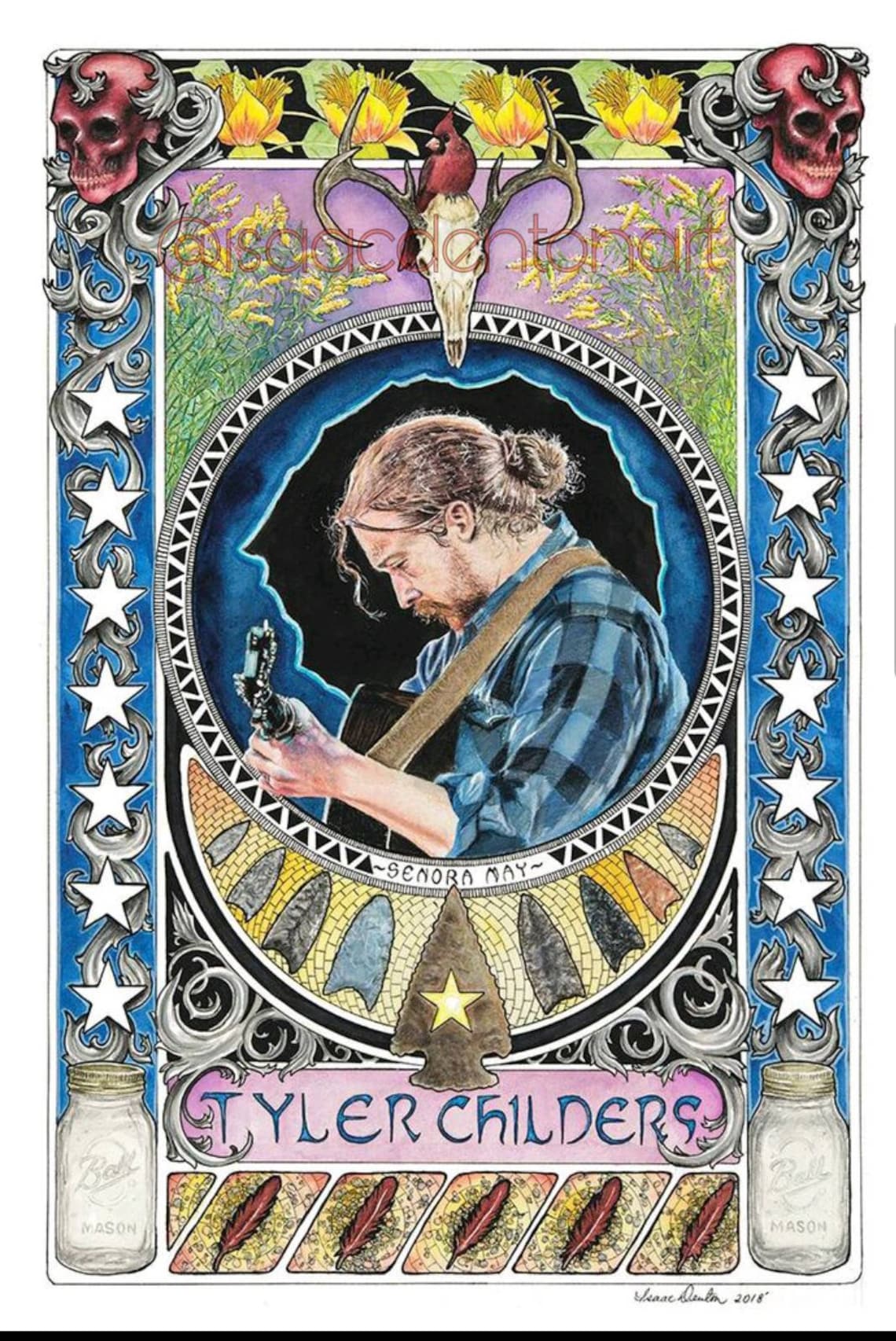 Tyler Childers 12 1/4 X 18.5 - Etsy