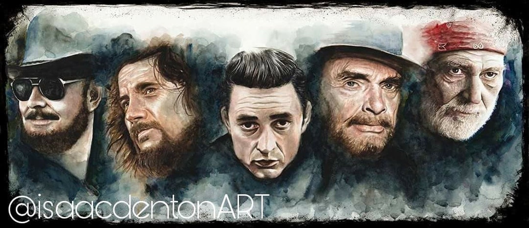 The Real Country Outlaws 14" X 32" - Etsy