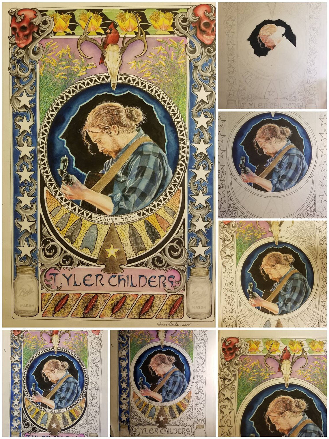 Tyler Childers 12 1/4 X 18.5 - Etsy