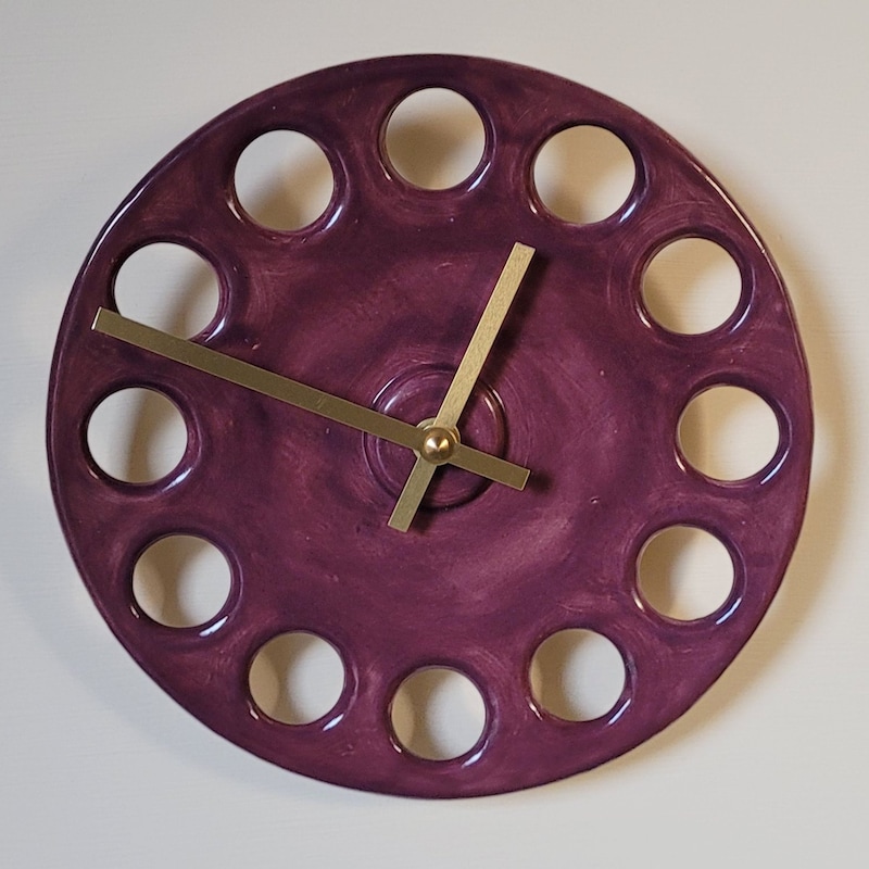 Purple Clocks - Etsy
