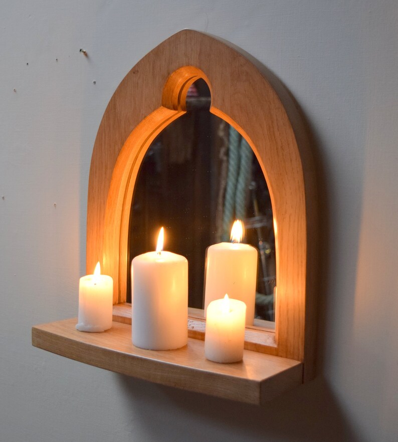 Gothic Arch Solid Wooden English Oak Keyhole Trefoil Wall - Etsy