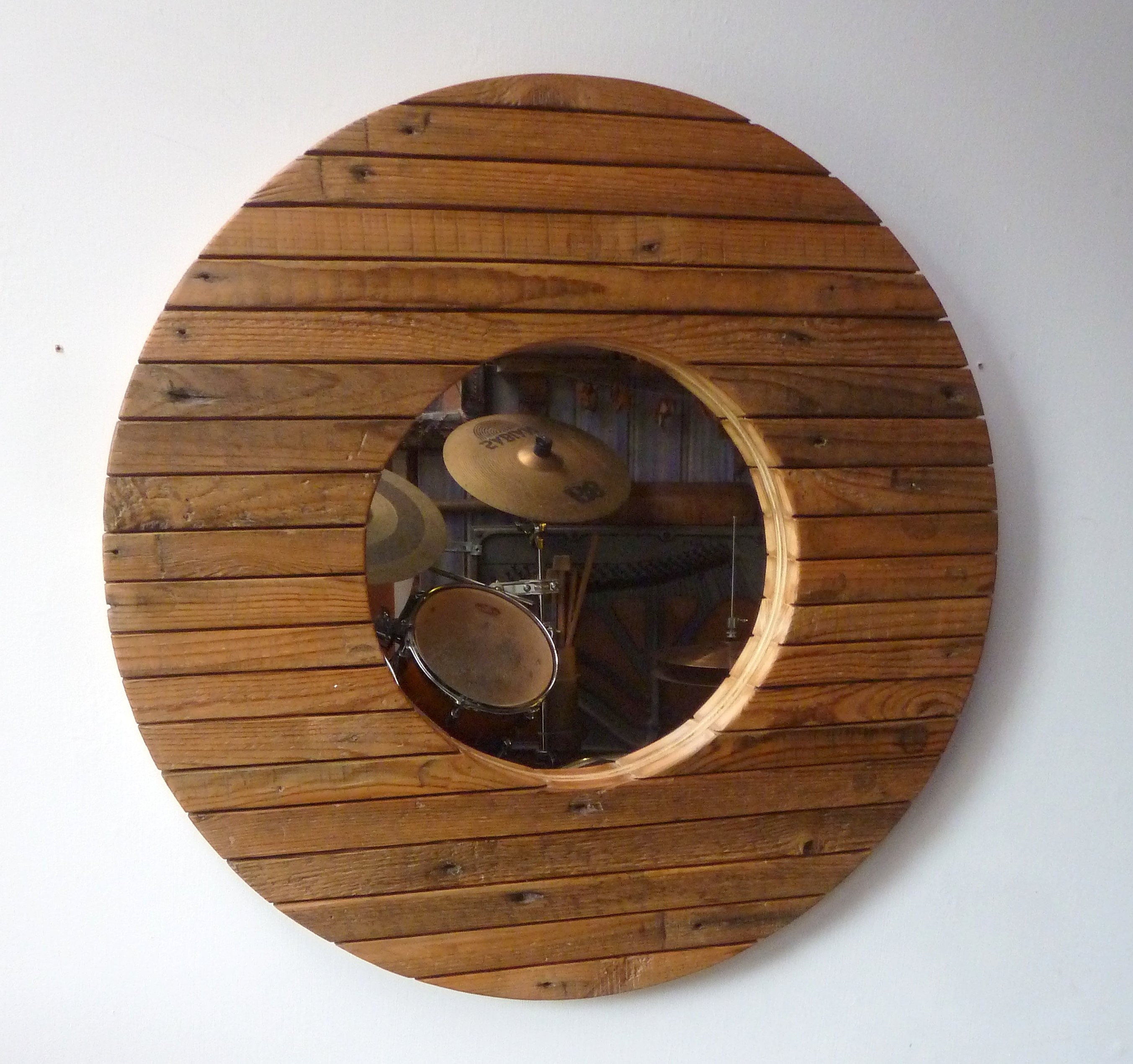 Distressed Round Circular Porthole Wooden Pine Wall Hung | Etsy