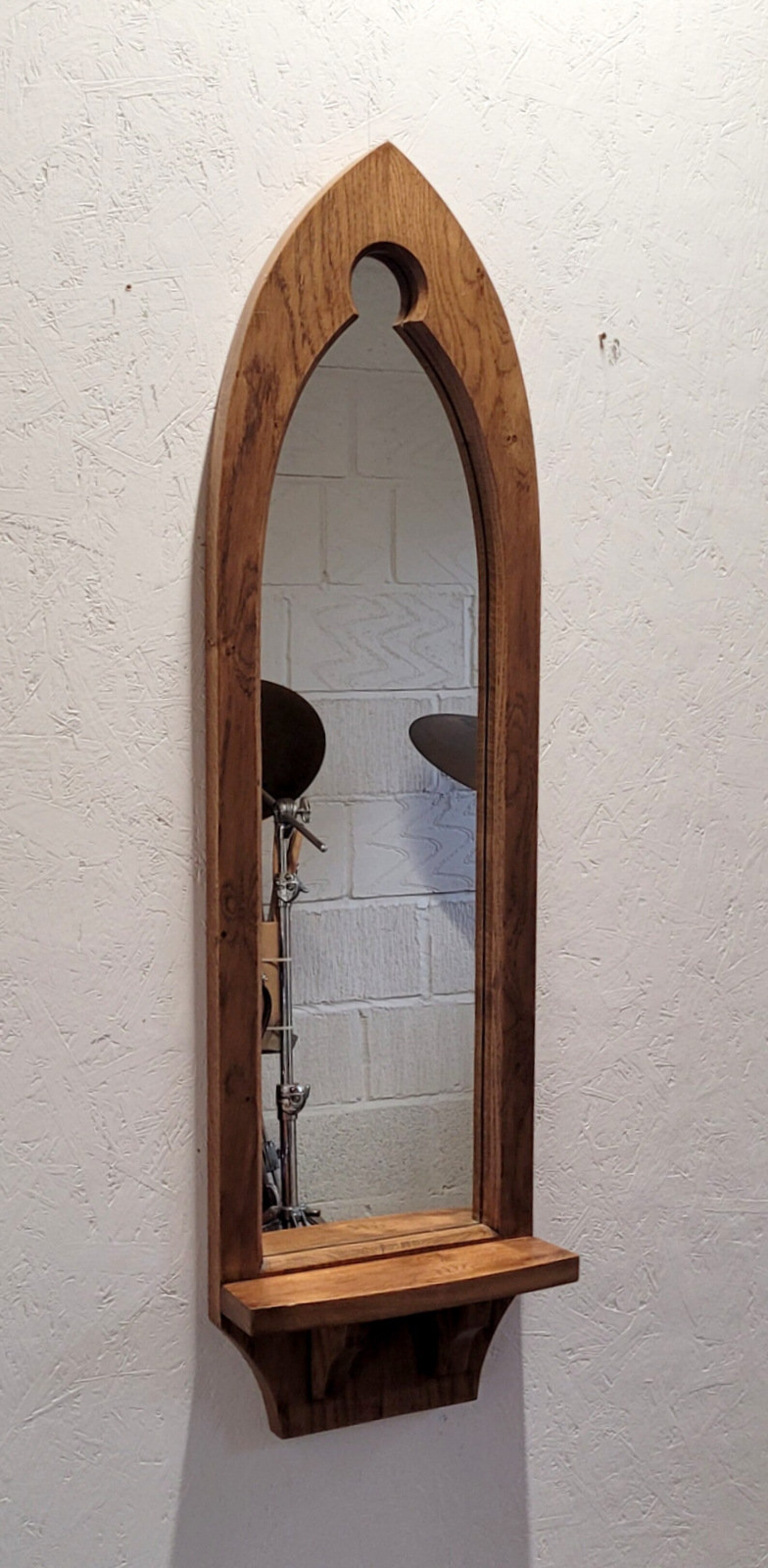 Gothic Arch Solid Wooden English Oak Keyhole Trefoil Wall - Etsy