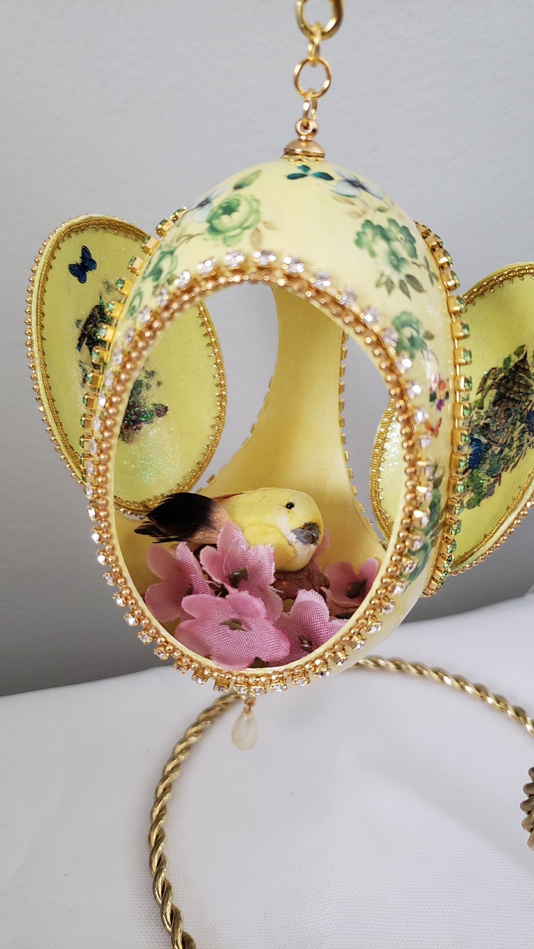 Birdcage Decorated Goose Egg Shell. - Etsy